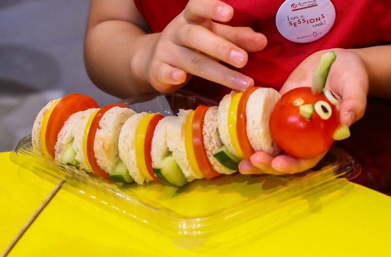 Sessions Cooking Studio Recipe: Caterpillar Sandwich - Mummyfique